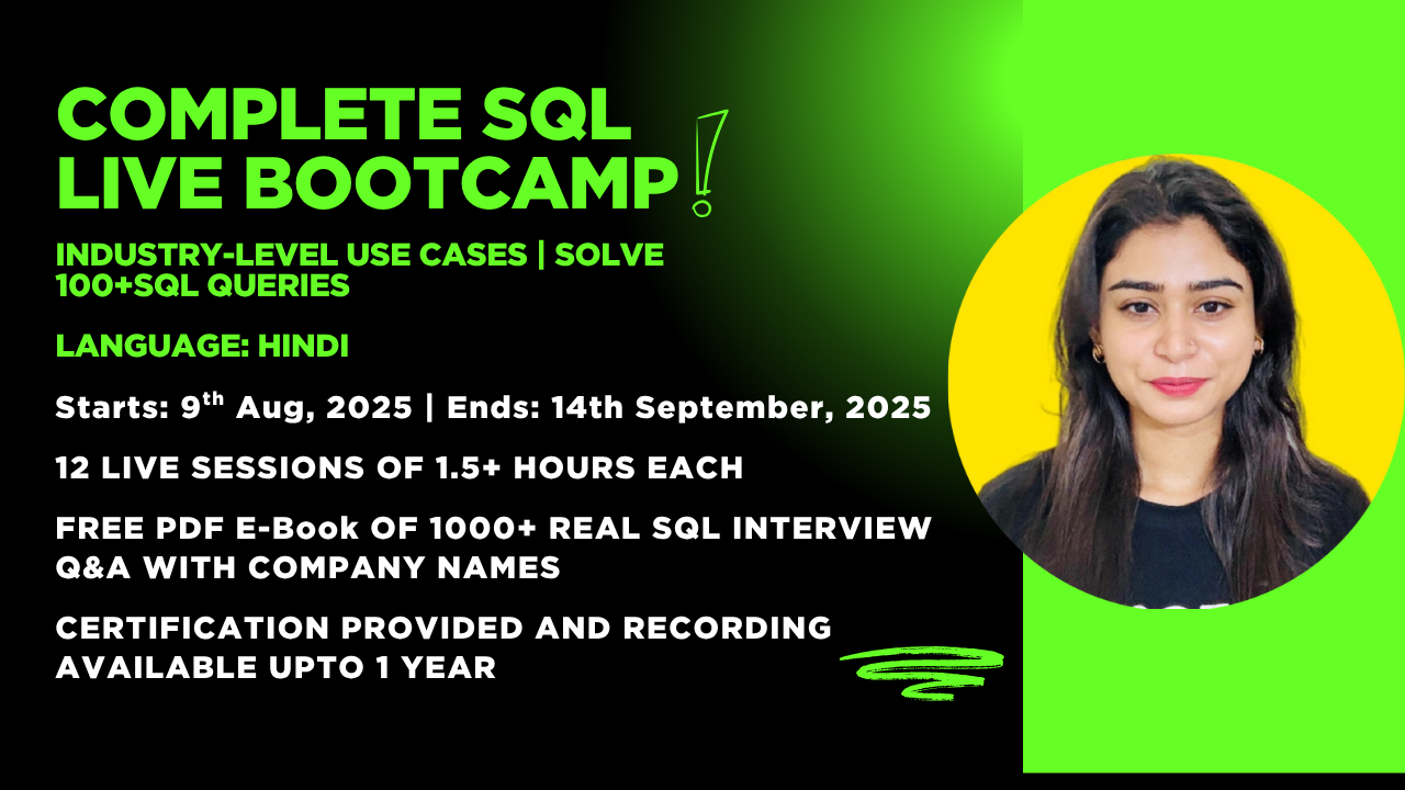 Complete SQL Live Bootcamp - Learn with Shakra